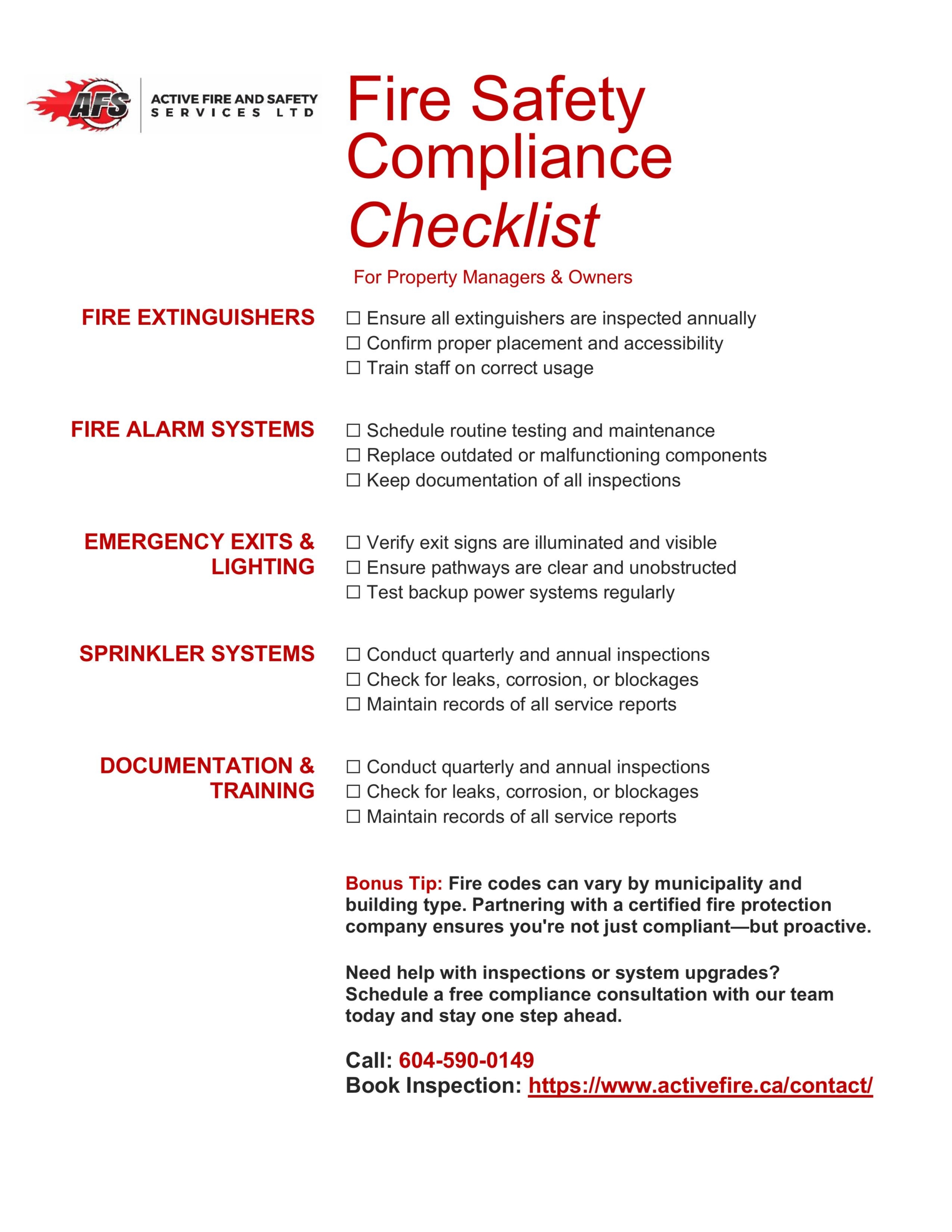 Fire Safety Compliance Checklist Every Property Manager & Owner Needs ...